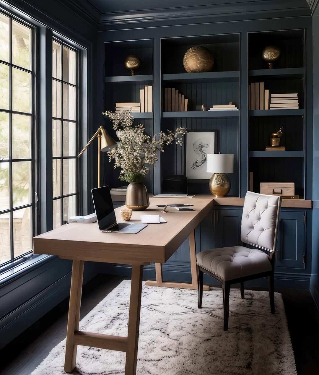 17 Paint Color Ideas For Home Office That Give Your Space a Facelift ...